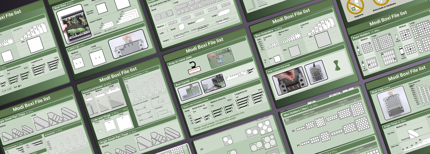 Modi Boxi-3D Printable Storage Solution For Gamers